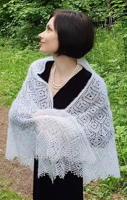 Ravelry: Shawl "Ksenia" pattern by Karina Zemtsova