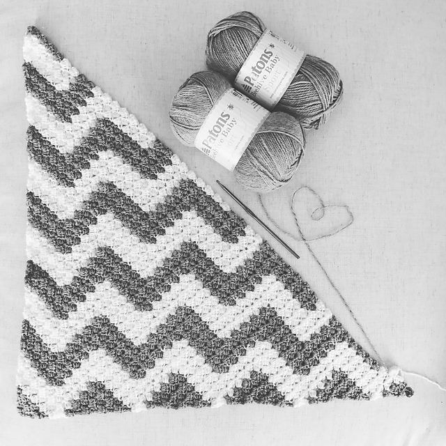 Ravelry: Chevron C2C Blanket pattern by Karla Wren