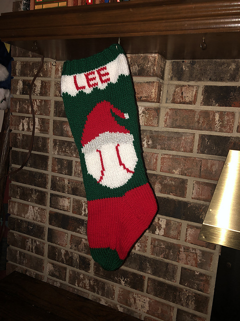 Ravelry: Baseball stocking pattern by Kathleen Horning