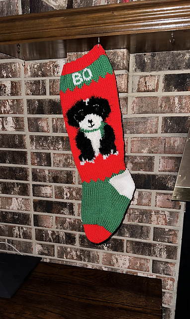 Ravelry: Shitzu Dog stocking pattern by Kathleen Horning