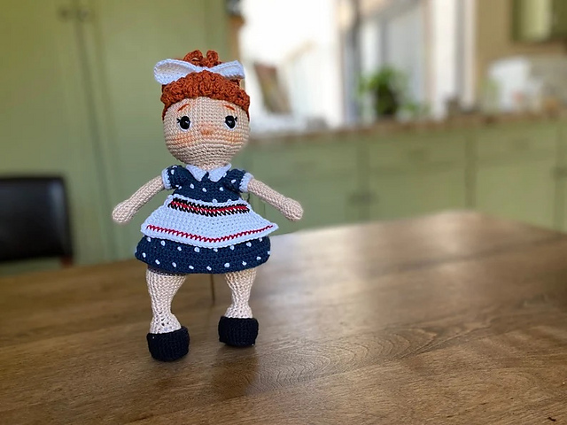 Ravelry: Lucy Ricardo amigurumi doll // I Love Lucy pattern by Kate Sequeira