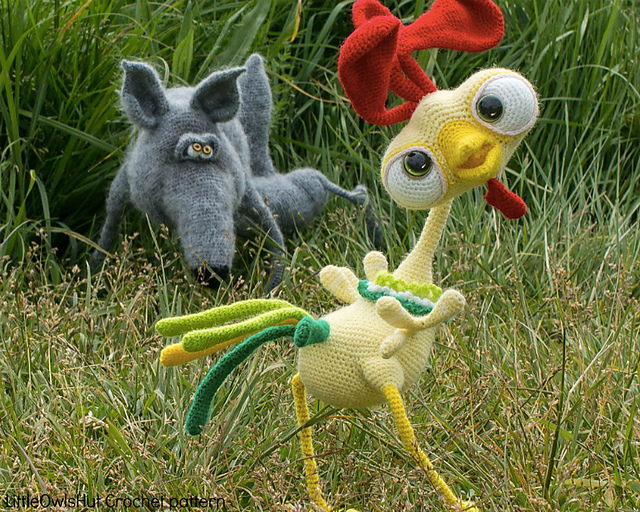 Ravelry: 194 Wolf and Rooster pattern by LittleOwlsHut