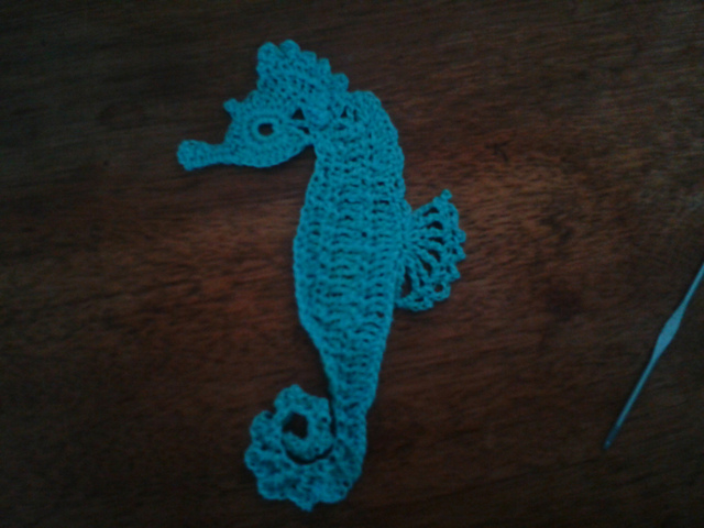 Ravelry: Seahorse motif pattern by Chinami Horiba