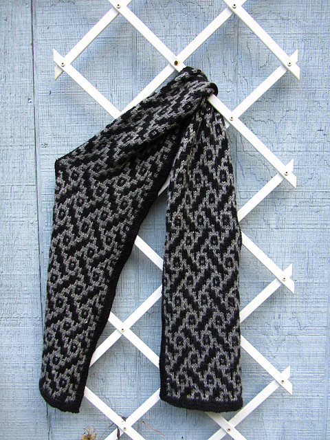 Ravelry: Basketweave Mosaic Scarf pattern by Kathe Christensen