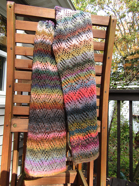 Ravelry: Checkerboard Lace Scarf pattern by Kathe Christensen