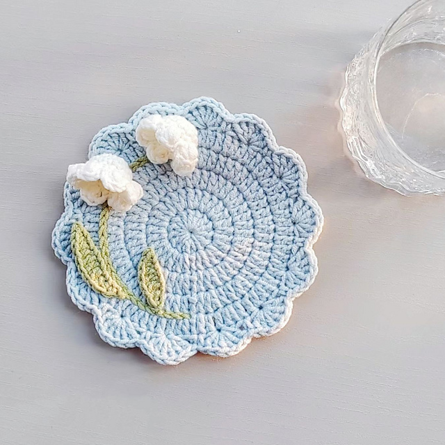 Ravelry: Lily of the Valley Coaster pattern by Kathy Leung