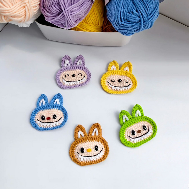 Ravelry: Labubu Hair Clip pattern by Kathy Leung