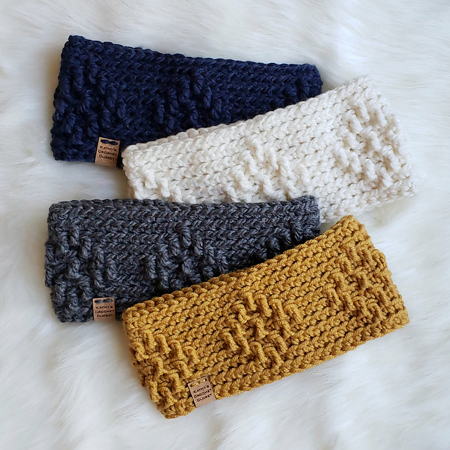 Ravelry: Embossed Diamonds Headband pattern by Kathy Olivarez