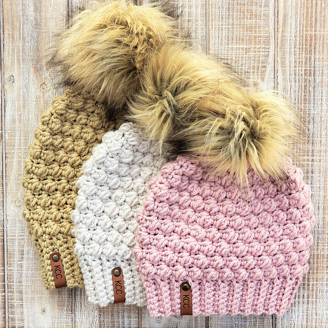 Ravelry: Posh Puffs Beanie pattern by Kathy Olivarez