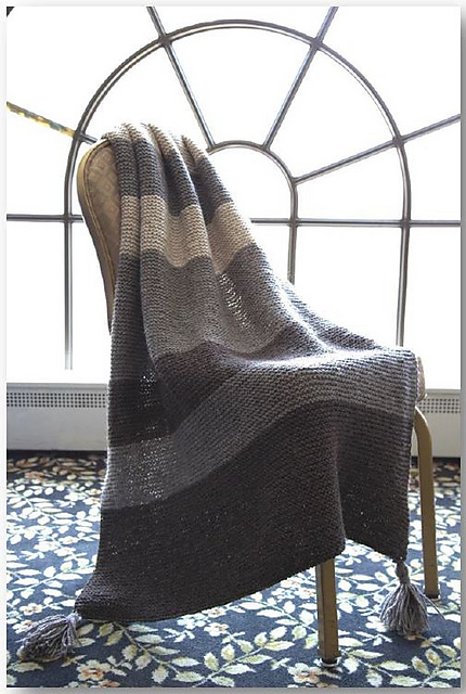 Ravelry: F650 Striped Garter Stitch Throw pattern by Plymouth Yarn ...