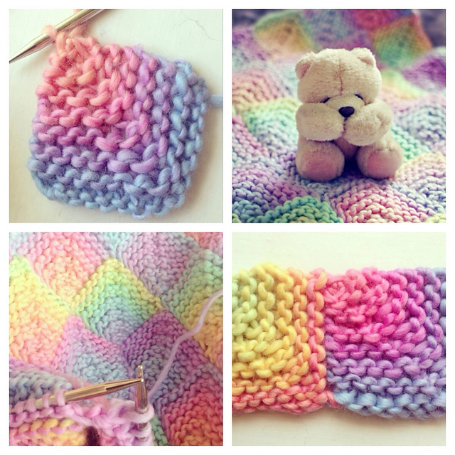 Ravelry: Candy Rainbow Baby Blanket pattern by Katrinine