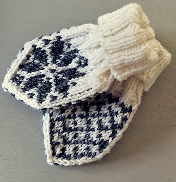 Ravelry: Baby Selbu Mittens pattern by Kat