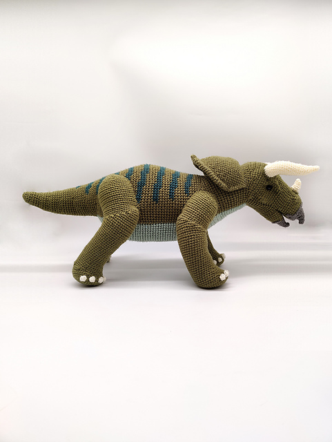 Ravelry: Giant Triceratops pattern by Katya McGuane