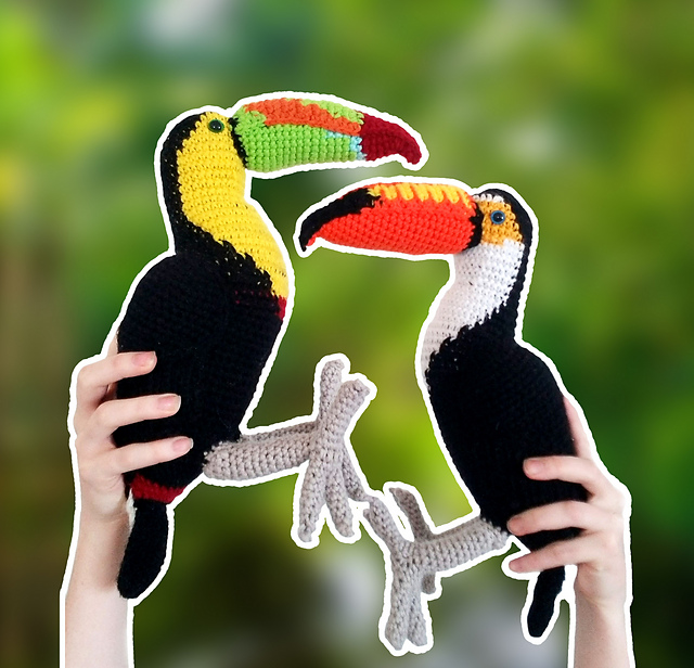 Ravelry: Realistic Toucan (Keel-Billed & Toco) pattern by Katya McGuane