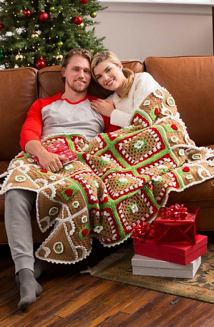 Ravelry: Gingerbread House Throw pattern by Michele Wilcox
