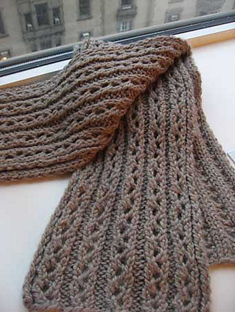 Ravelry: Lace Rib Scarf pattern by Kay Gardiner