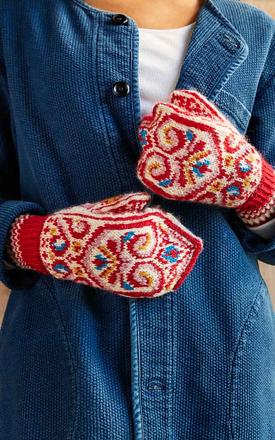 Ravelry: Rosy Mittens pattern by Arne & Carlos