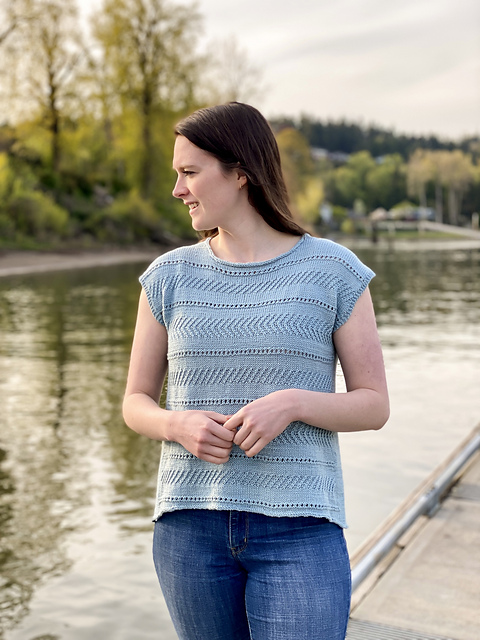 Ravelry: Ochoco Tee pattern by Kay Hopkins