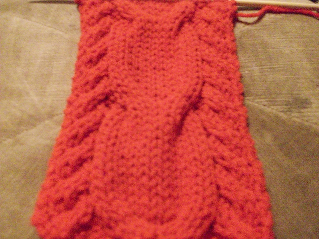 Ravelry: “Sally” Cabled Scarf pattern by Karen Burnett