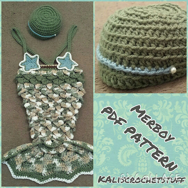 Ravelry: Merboy Tail Set pattern by Kelli Brough