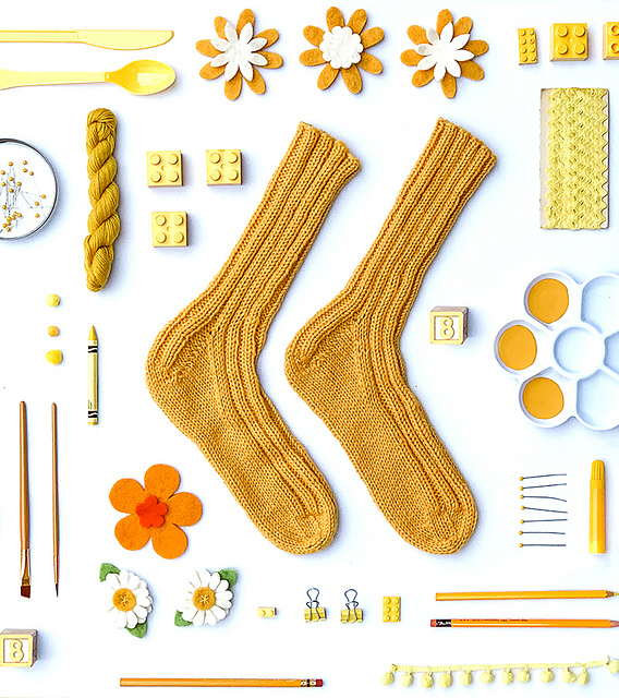 Ravelry: Goldenrod Boot Socks pattern by Grace Anna Farrow