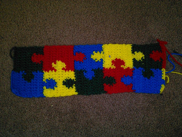 Ravelry: Autism Awareness Scarf pattern by Kendra's Crocheted Creations