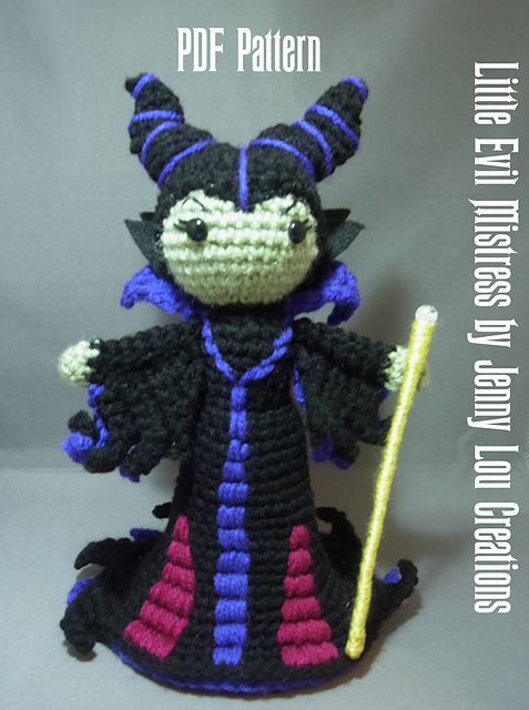 Ravelry: Little Evil Mistress inspired by Maleficent pattern by Jennifer Chittum