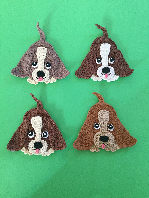 Crochet Dog Applique Patterns