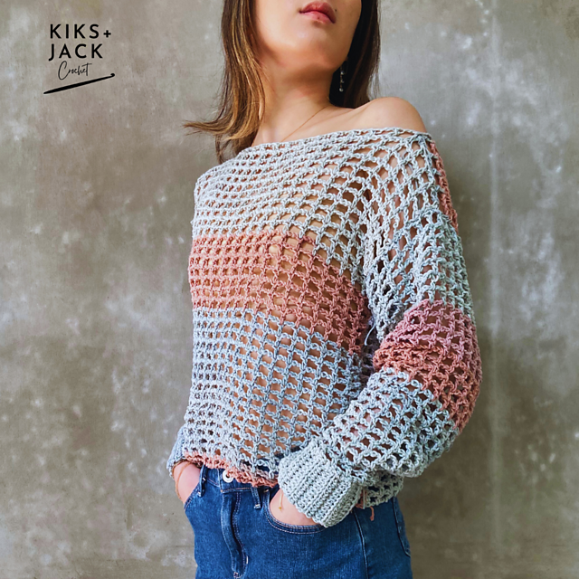 Ravelry: Jimbaran Crochet Mesh Net Top pattern by Kiks + Jack Crochet