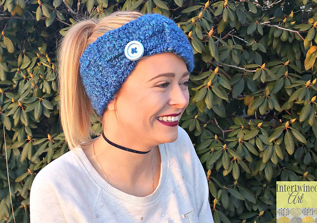 Ravelry: Big Button Headband pattern by Intertwined Art