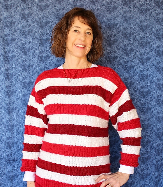 Ravelry: Stockinette Ridge Knit Sweater pattern by Kimberlees Korner