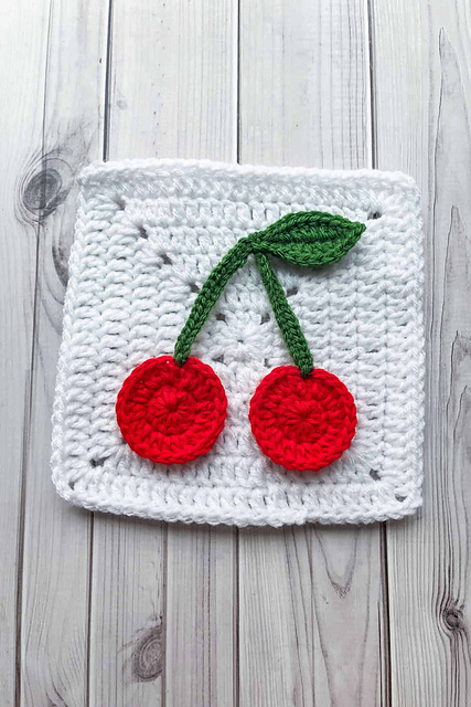Ravelry: Large Cherry Applique pattern by Kimberly Arenas/The ...