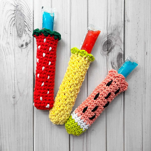 Ravelry: Popsicle Holder pattern by Kimberly Arenas/The Caffeinated Snail
