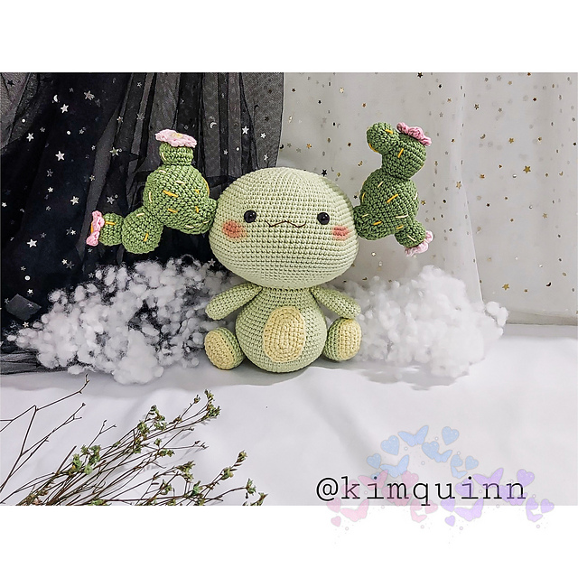 Ravelry: CONSTANCE the Cactus Axolotl pattern by Du Huynh Kim Quyen