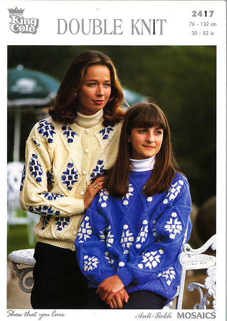 Ravelry: 2417 Sweater and Cardigan pattern by King Cole Ltd