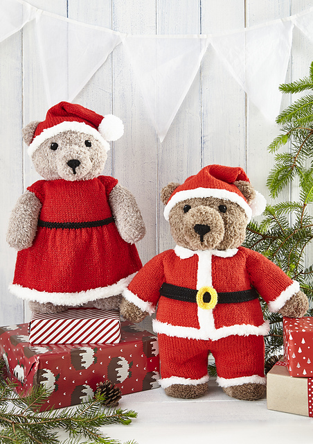 Ravelry: BKXMASK09 Teddy Bear Father Christmas Outfit pattern by King ...