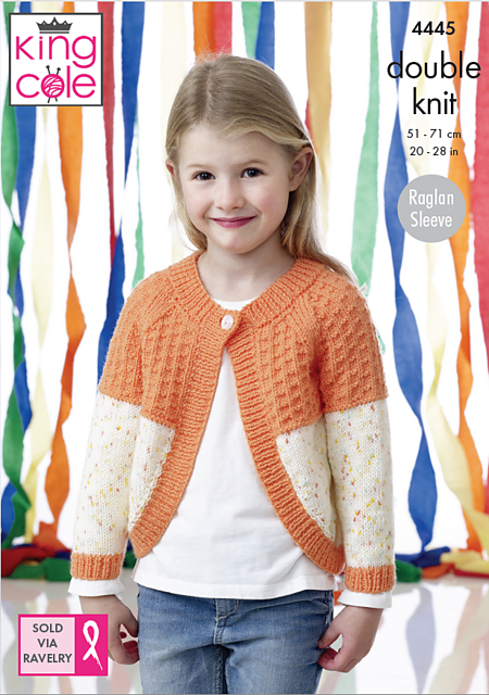 Ravelry: 4445 Cardigans pattern by King Cole Ltd