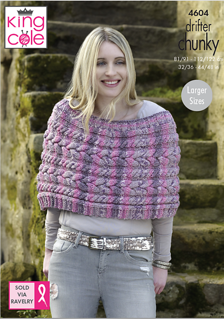 Ravelry: 4604 Ladies' Capes pattern by King Cole Ltd