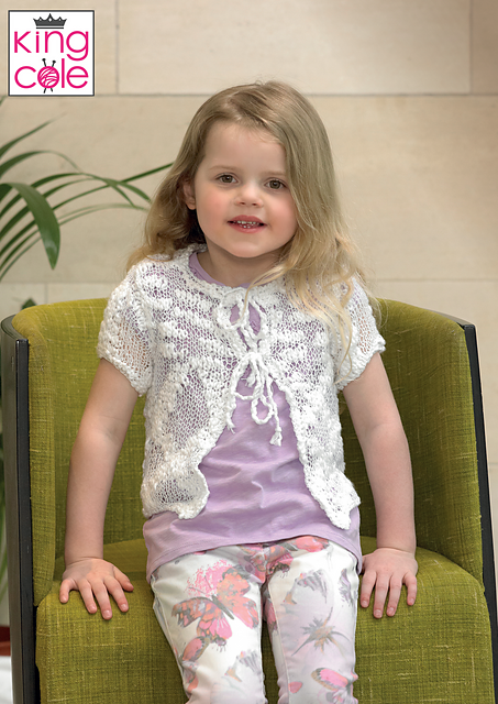 Ravelry: 3747 Girls Cardigans pattern by King Cole Ltd
