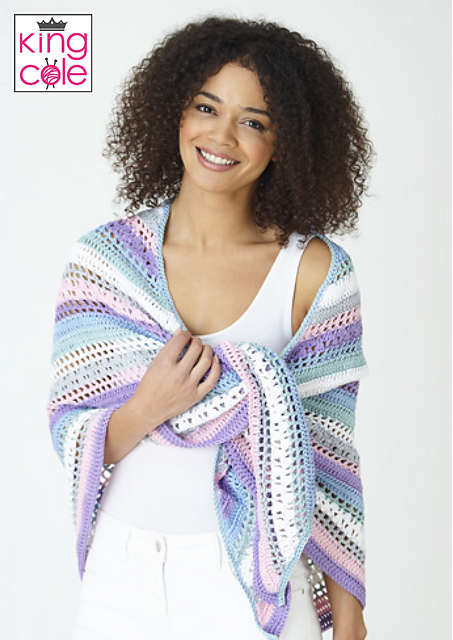 Ravelry: 5844 Crochet Shawl pattern by King Cole Ltd