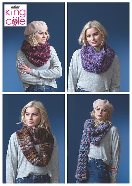 Ravelry: 5177 Snood and Shawls pattern by King Cole Ltd
