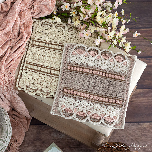 Ravelry: Memories of Yesterday 12" Square pattern by Kirsten Holloway