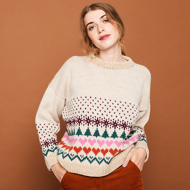 Ravelry: Aluk Christmas Sweater pattern by Kit Couture