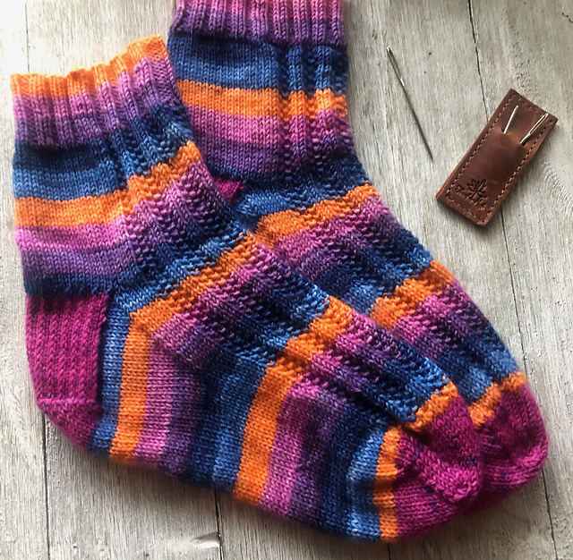 Ravelry: Meet Me at Sunrise Socks pattern by The Kitchen Sink Shop