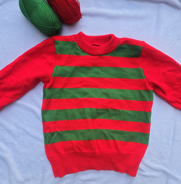 Ravelry: KittyIchigo1's Freddy Krueger sweater