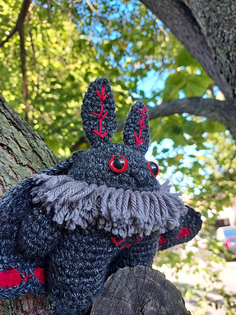 Ravelry: The Huggable Mothman pattern by Cathryn Wilson