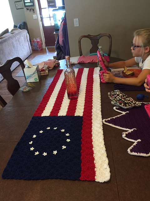 Ravelry: American Flag Table Runner pattern by Katerina Cohee
