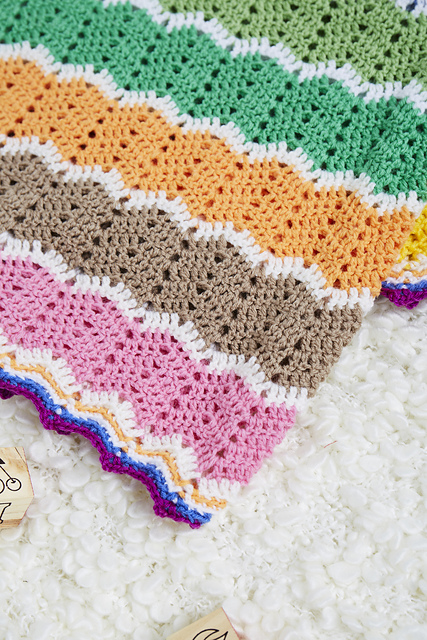 Ravelry: Rainbow Waves CAL Part 1 pattern by Angela Hatton