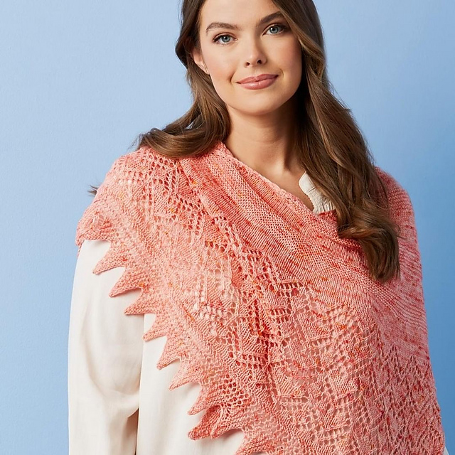 Ravelry: Meknes Shawl pattern by La Cave à Laine