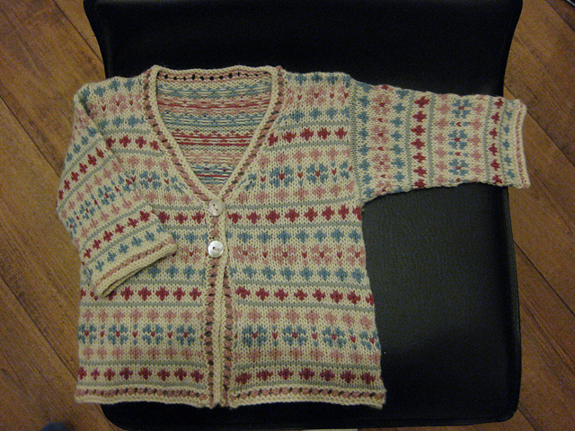 Ravelry: Fair Isle Baby Cardigan pattern by Mary Henderson